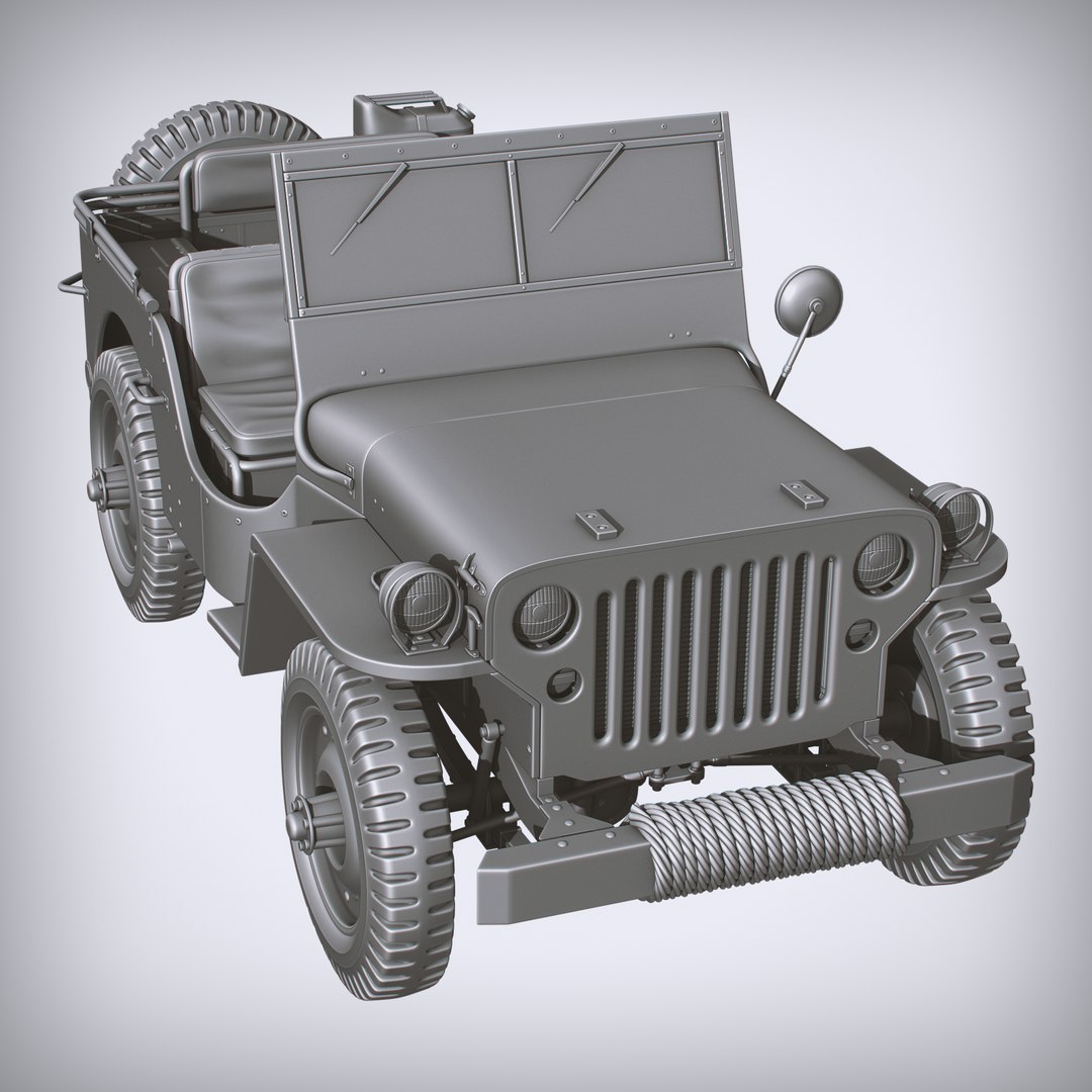 3D Willys Jeep - TurboSquid 1153347