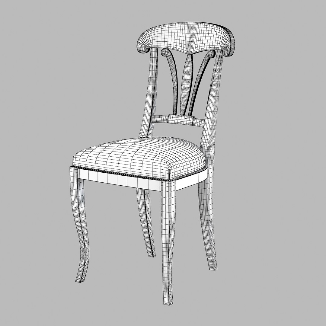 Traditional Dining Chair 3ds