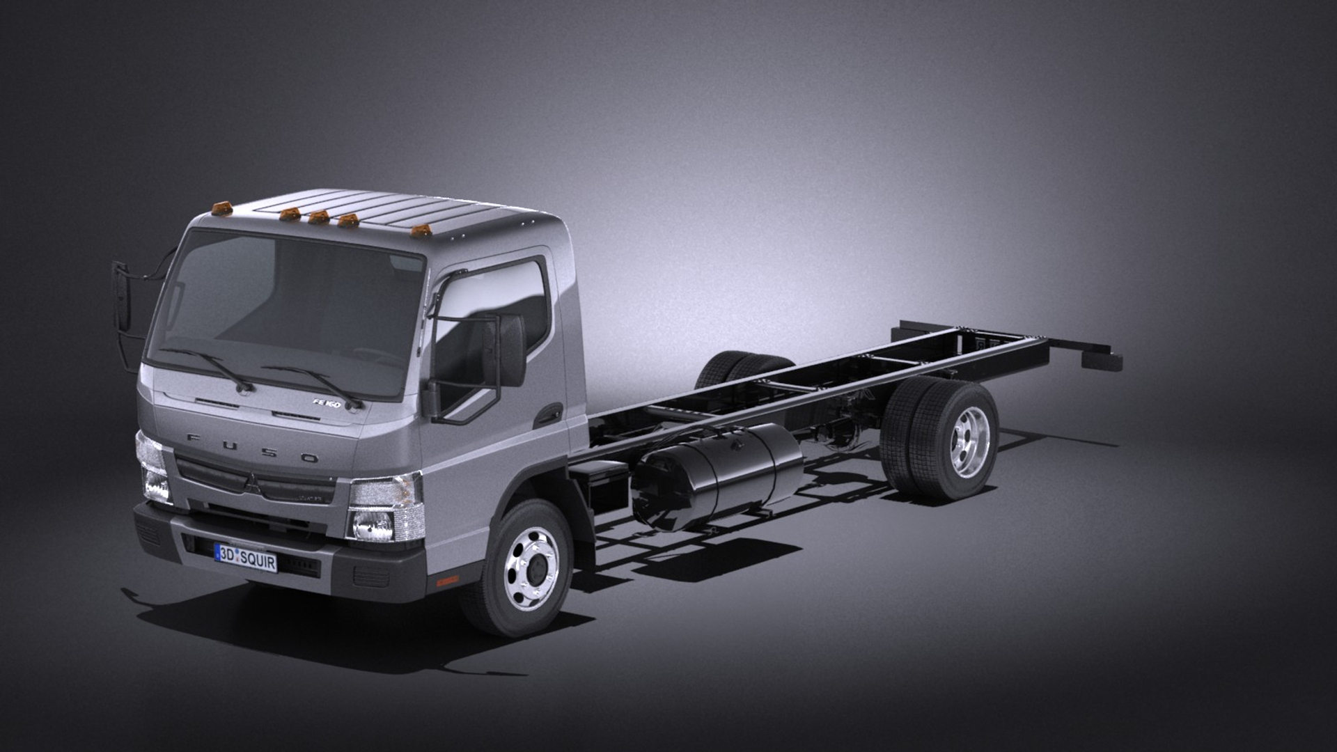 3d model mitsubishi fuso chassis