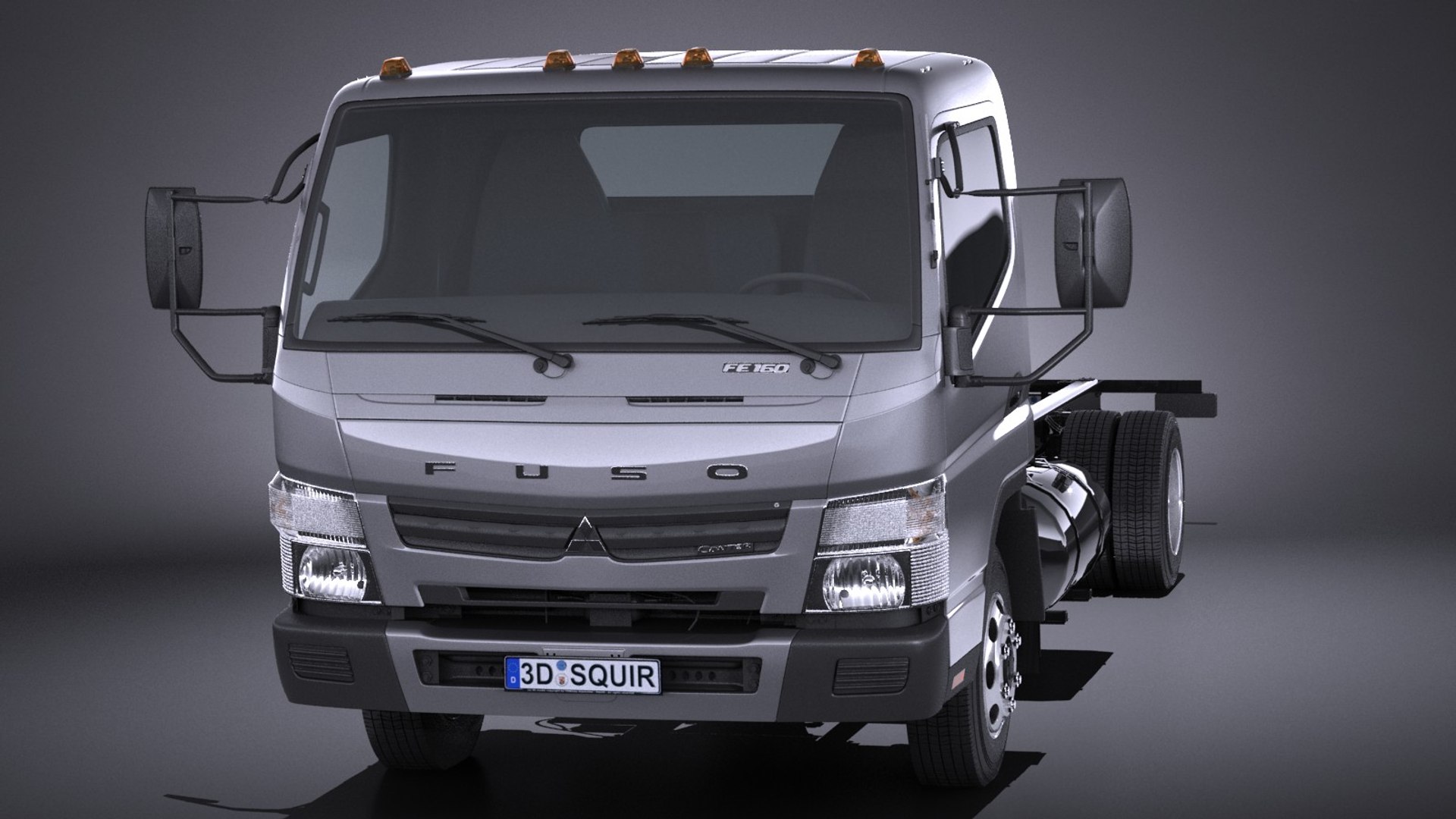 3d model mitsubishi fuso chassis