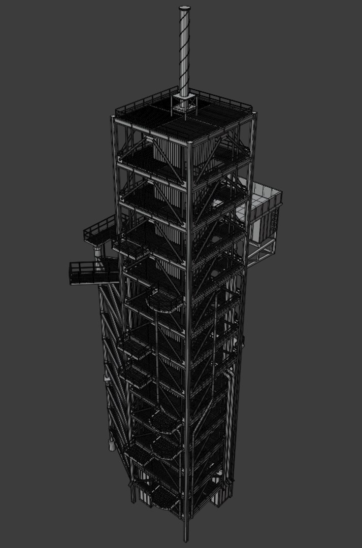 Rocket Launch Tower 3D Model - TurboSquid 1605533