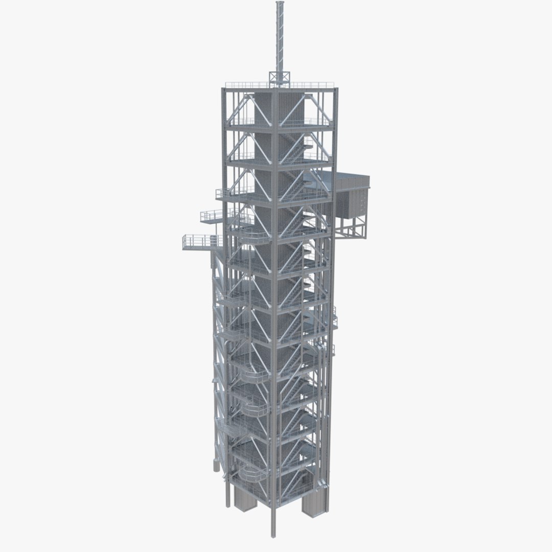 Rocket Launch Tower 3D Model - TurboSquid 1605533