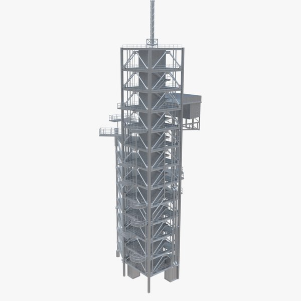 Rocket launch tower 3D model - TurboSquid 1605533
