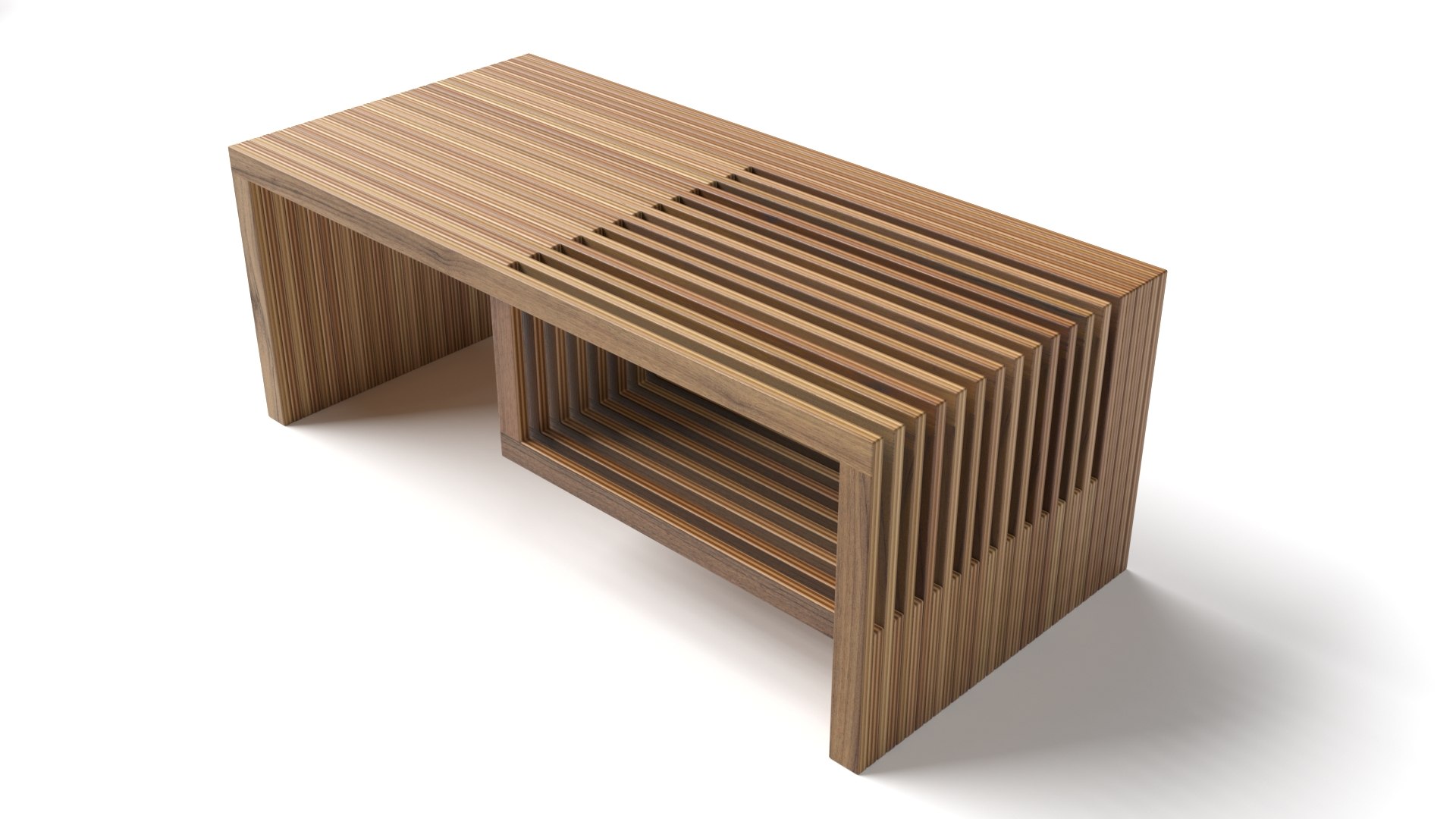 Parametric Wooden Coffee Table 3D Model - TurboSquid 1830852
