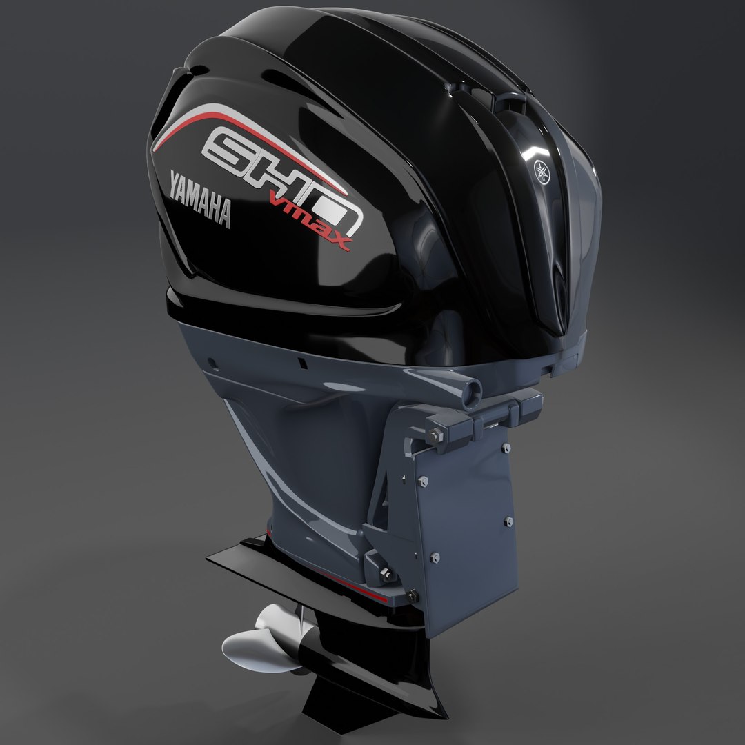 Yamaha 225 HP V6 V MAX SHO Outboard PBR Model 3D Model - TurboSquid 2241873
