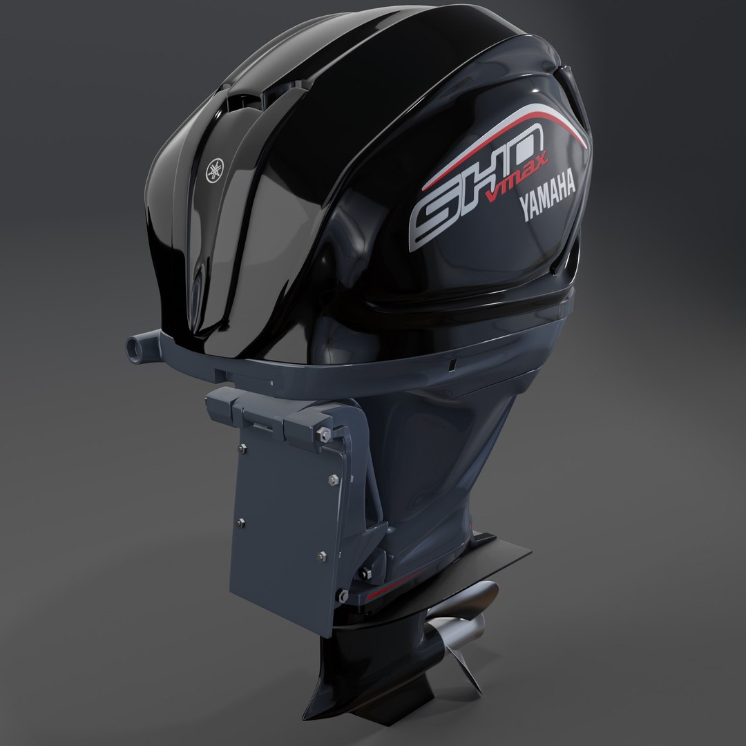 Yamaha 225 HP V6 V MAX SHO Outboard PBR Model 3D Model - TurboSquid 2241873