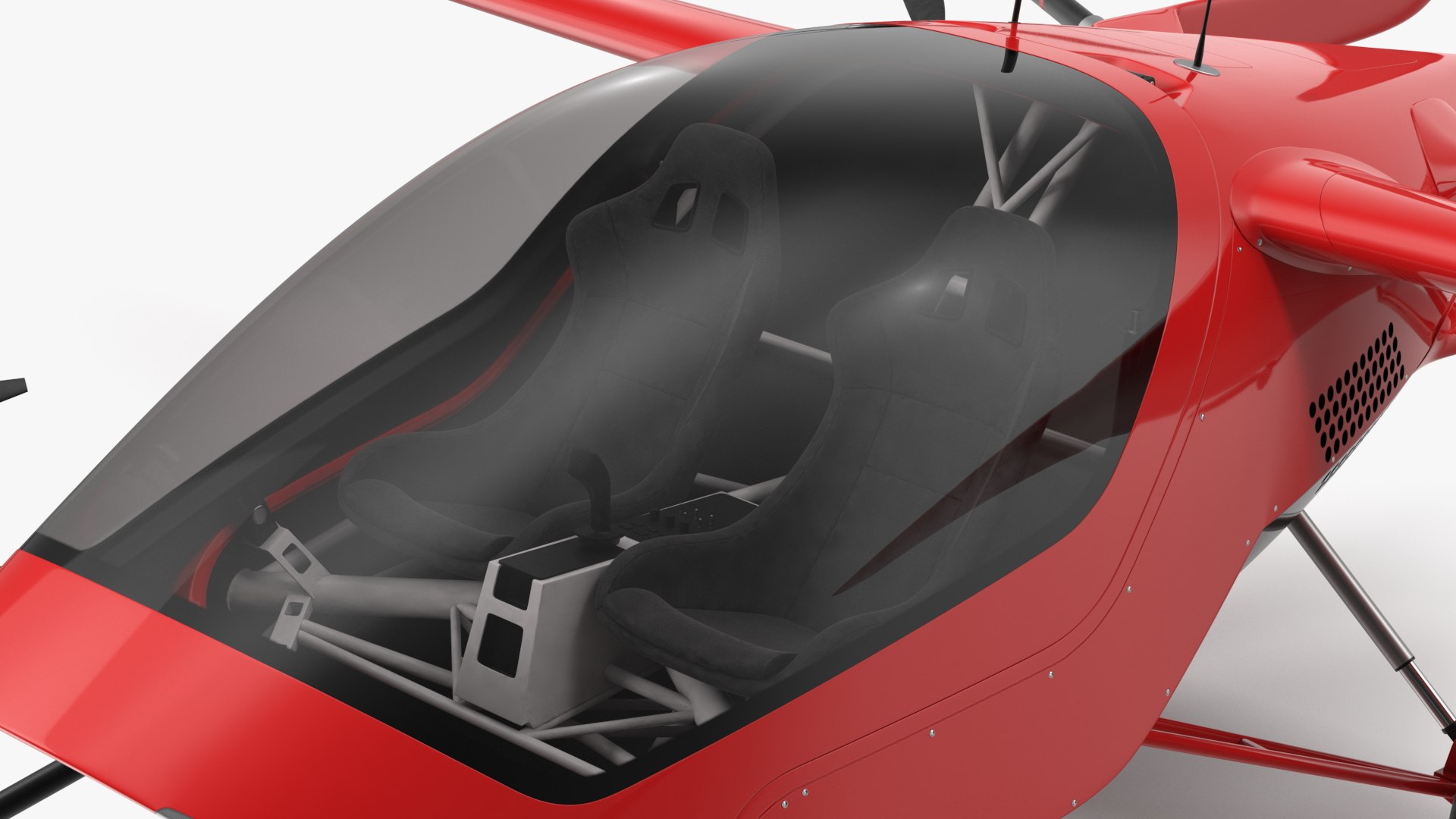 Personal Electric Aircraft Red Rigged 3D - TurboSquid 1996808