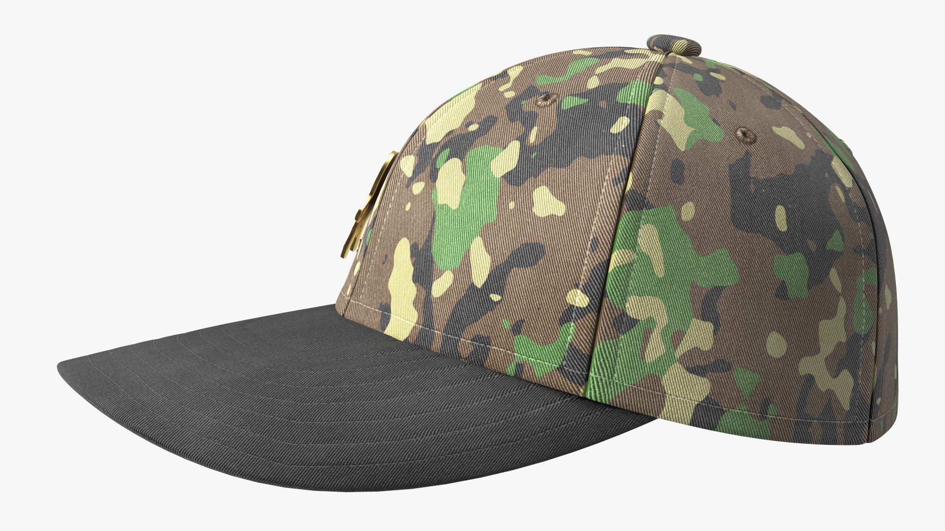 Camouflage Baseball Cap With Democratic Icon 3D Model - TurboSquid 2319399