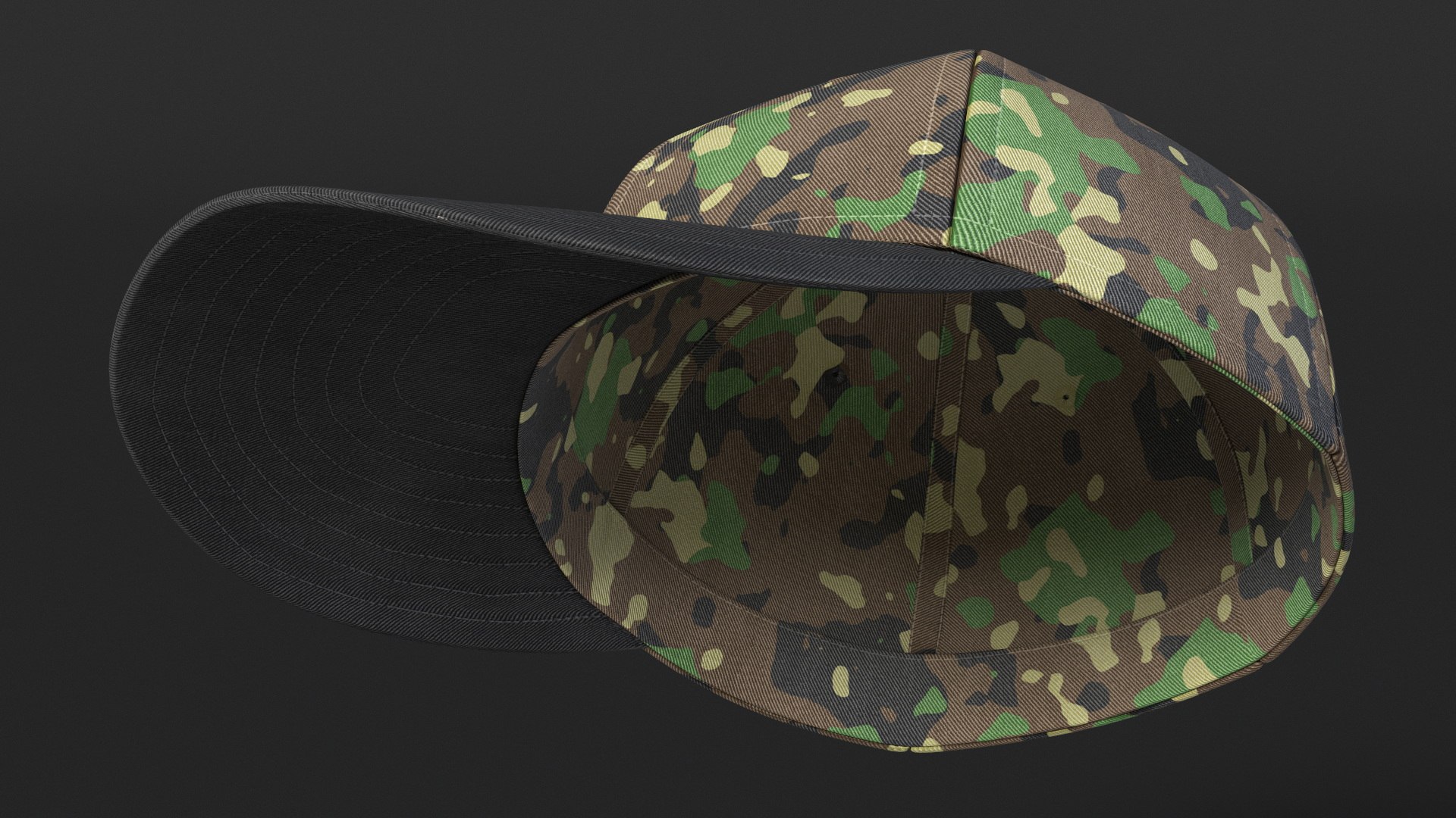 Camouflage Baseball Cap With Democratic Icon 3D Model - TurboSquid 2319399