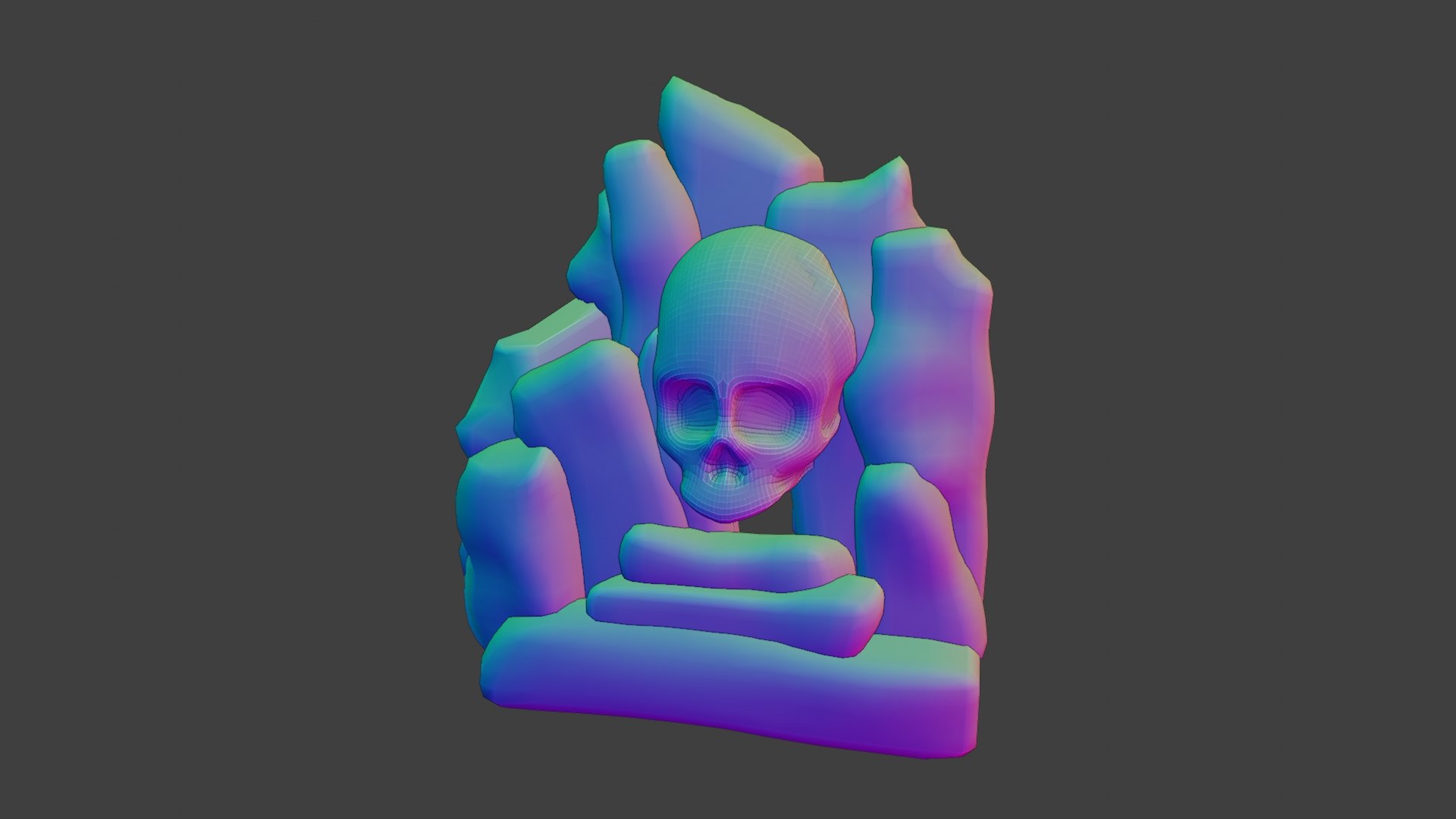 3D Skull Cave Model Model - TurboSquid 1882230