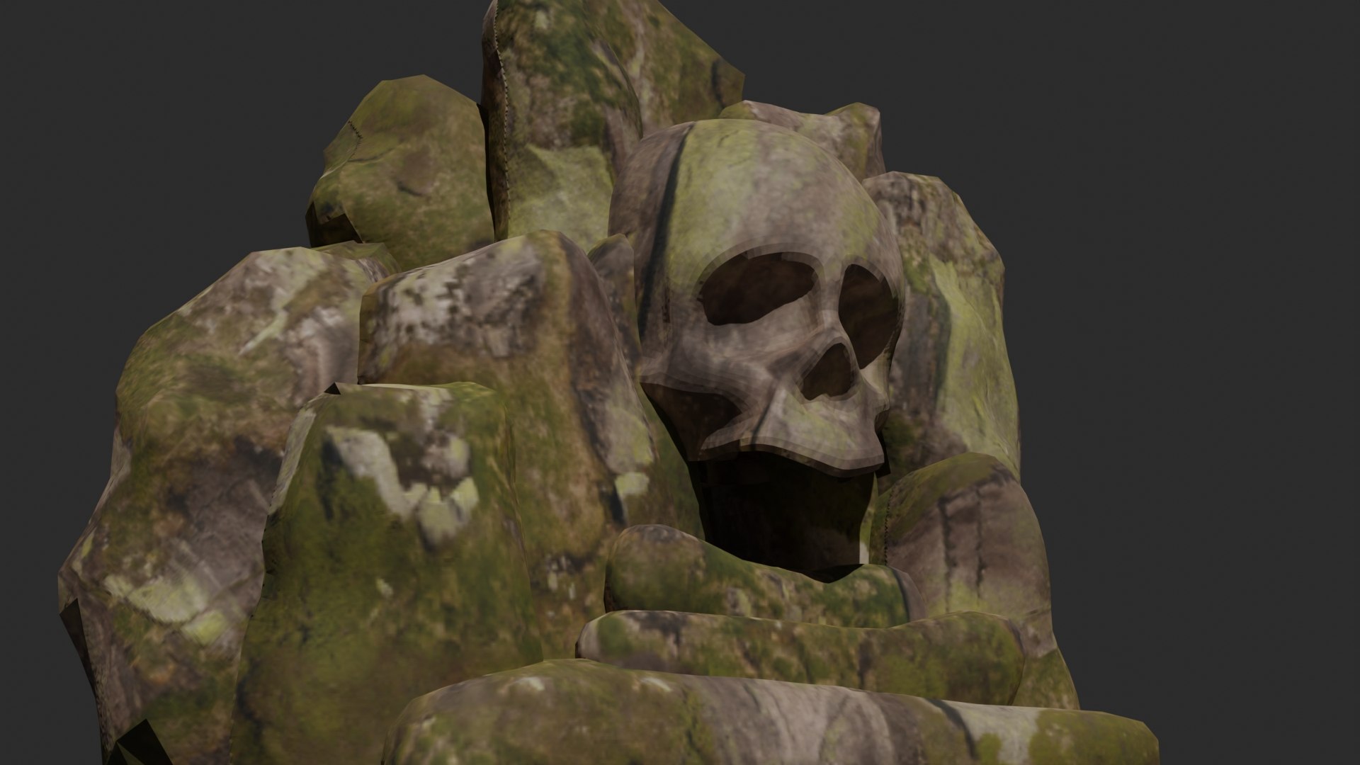 3D Skull Cave Model Model - TurboSquid 1882230