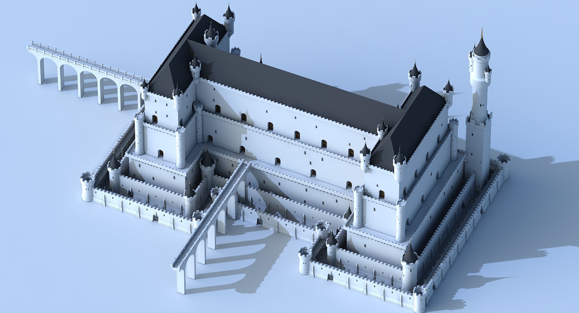3D Fantasy Castle Model - TurboSquid 1542222