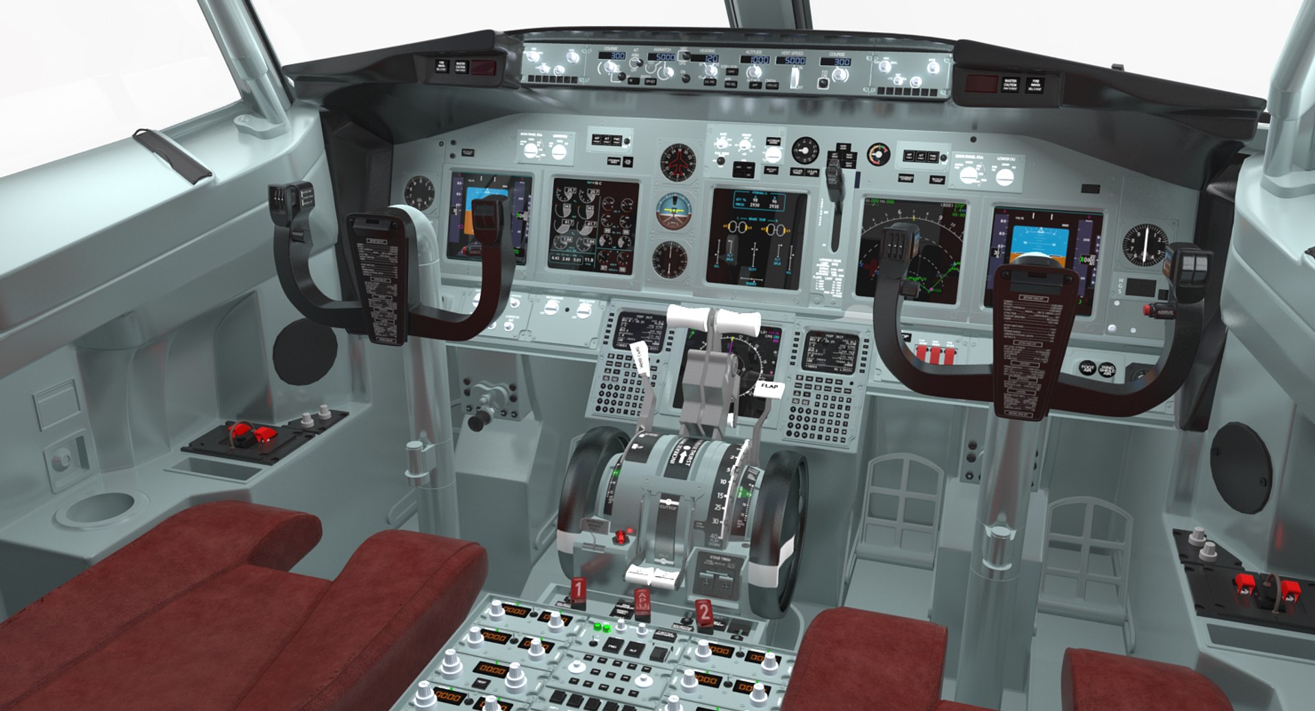 Passenger Airplane Interior 3D Model - TurboSquid 1233259