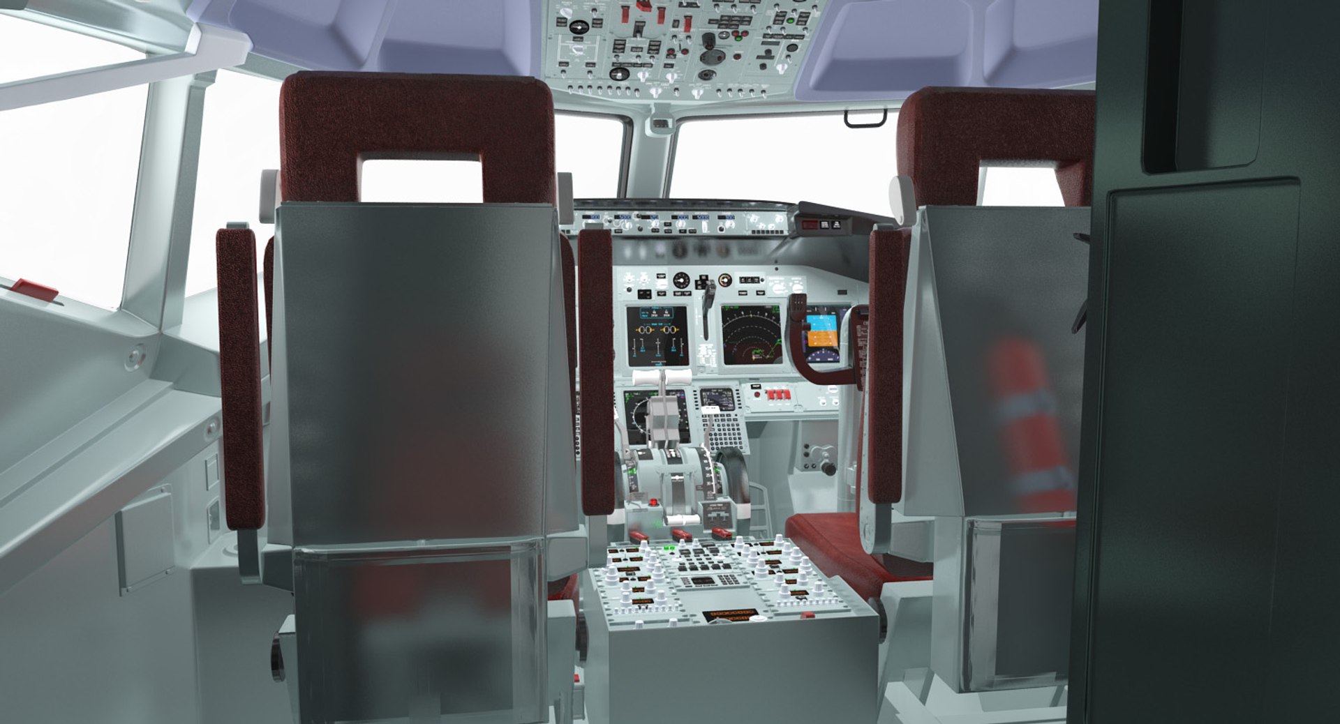 Passenger Airplane Interior 3D Model - TurboSquid 1233259