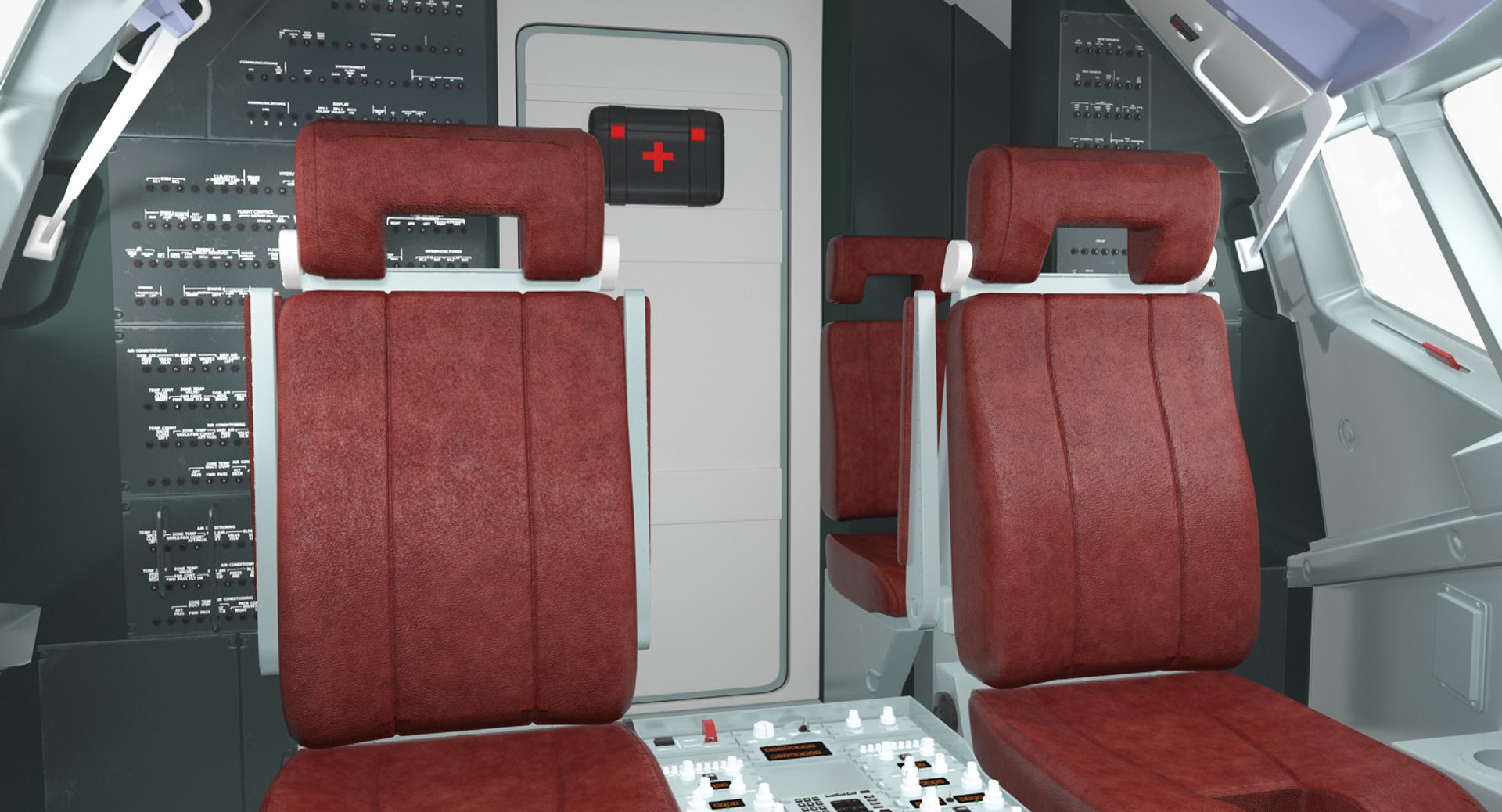 Passenger Airplane Interior 3D Model - TurboSquid 1233259