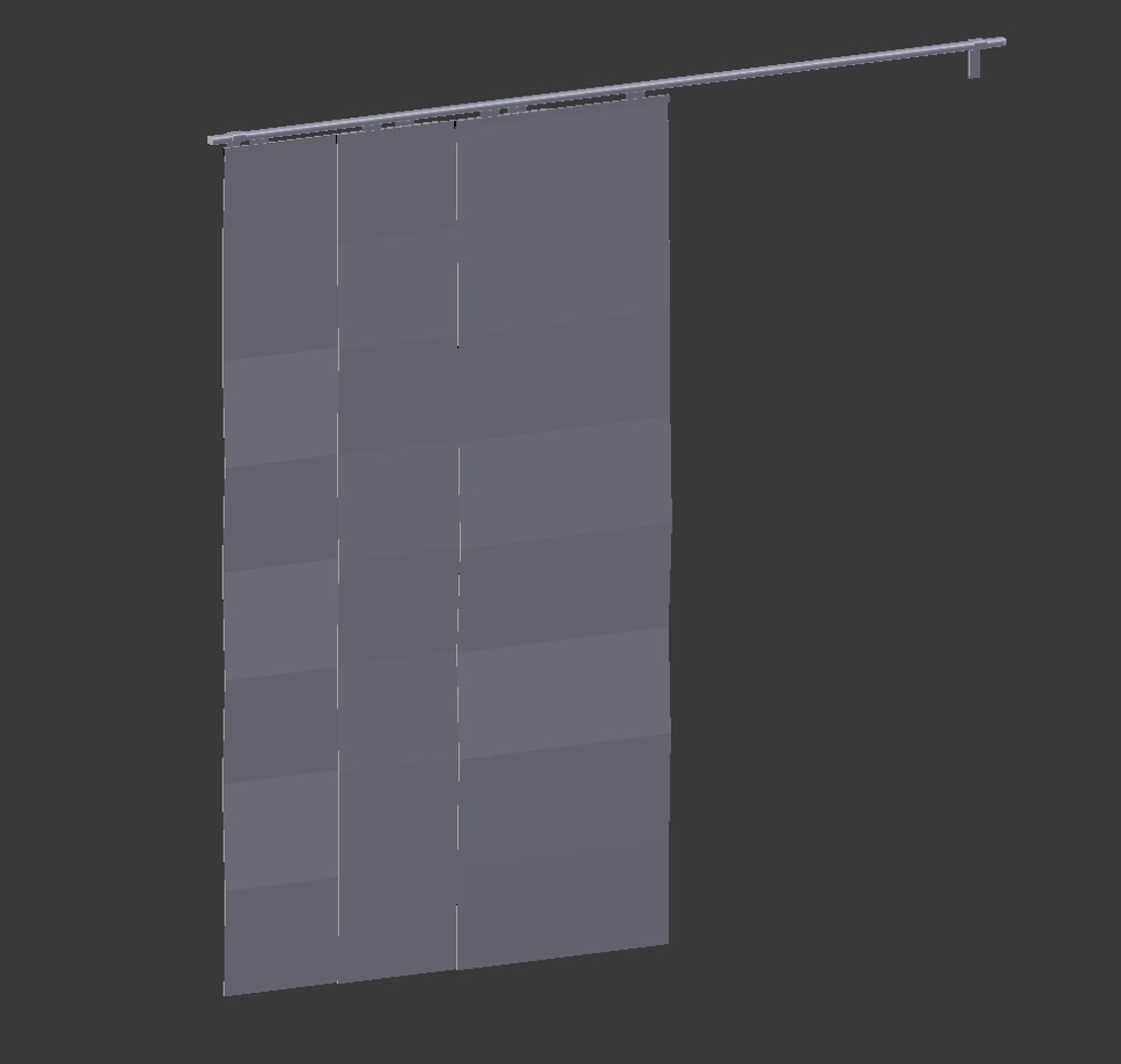 Panel Curtain 3d Model