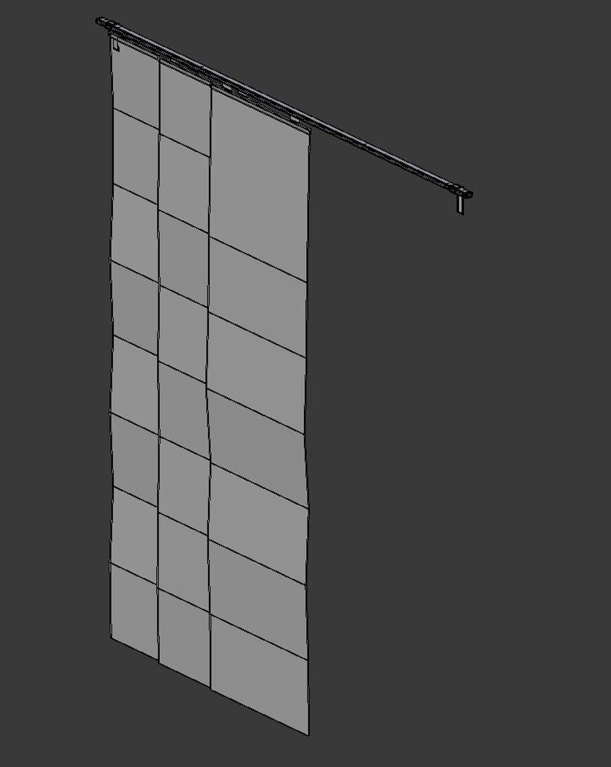 Panel Curtain 3d Model