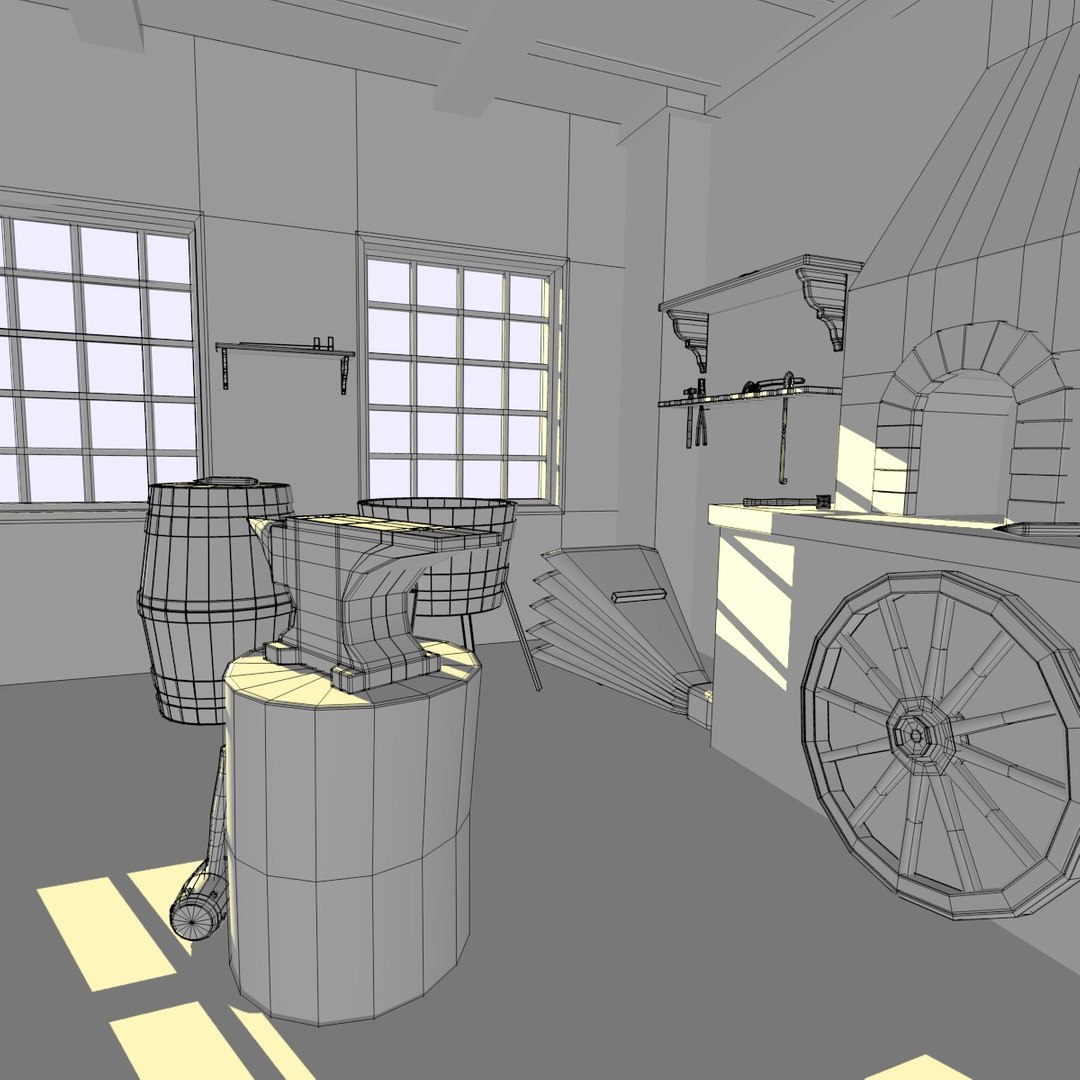 3d Old Smithy Model