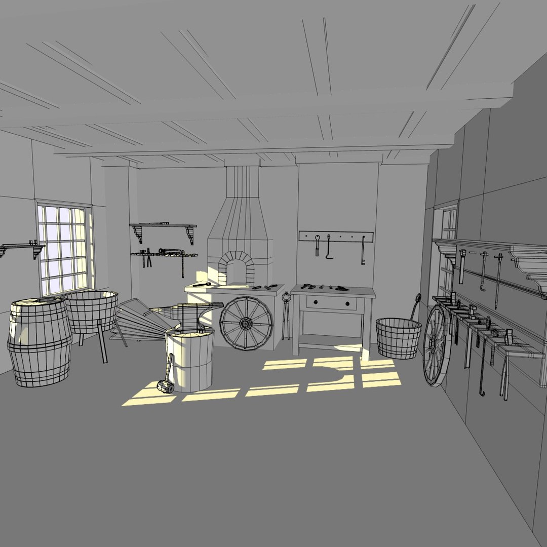 3d Old Smithy Model