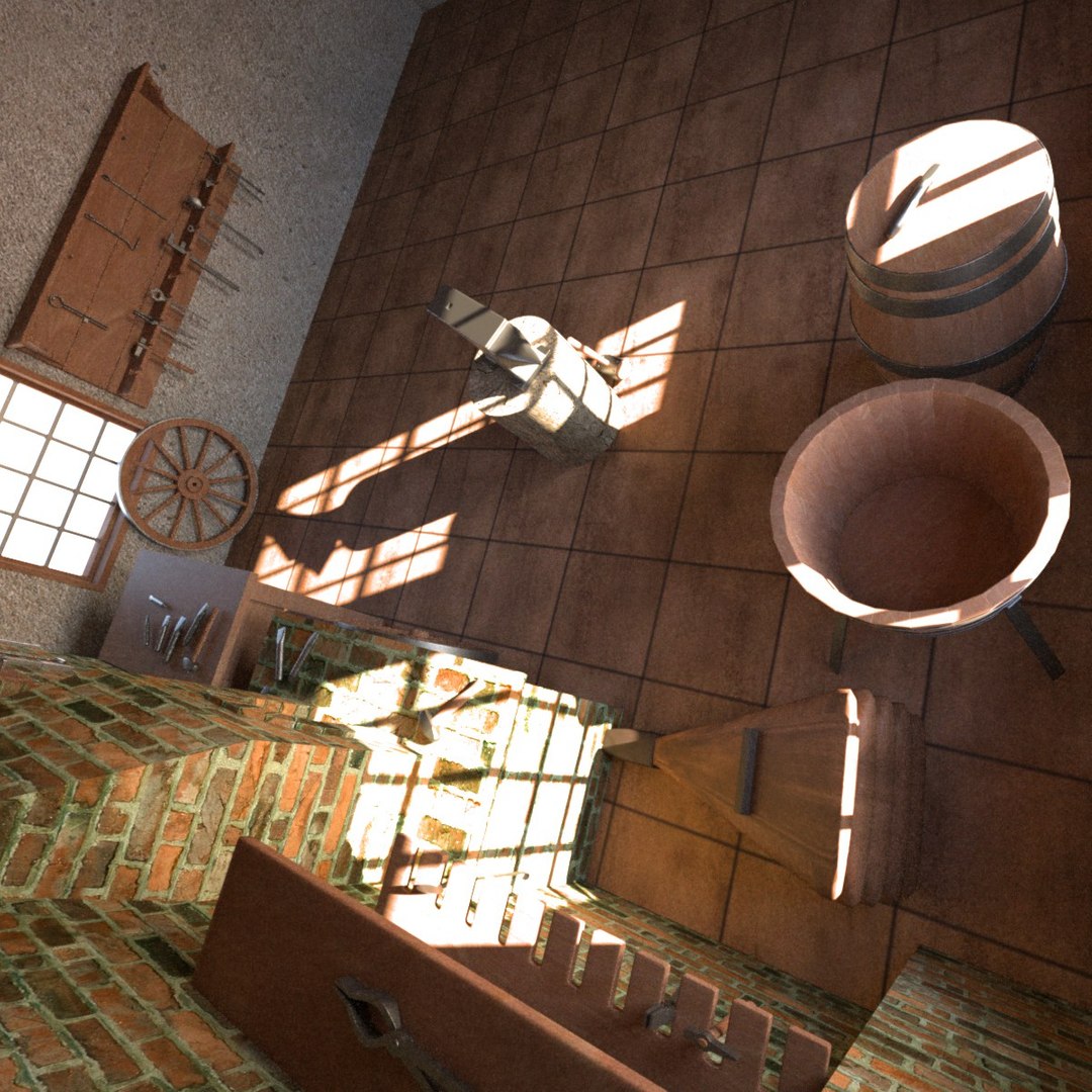 3d Old Smithy Model