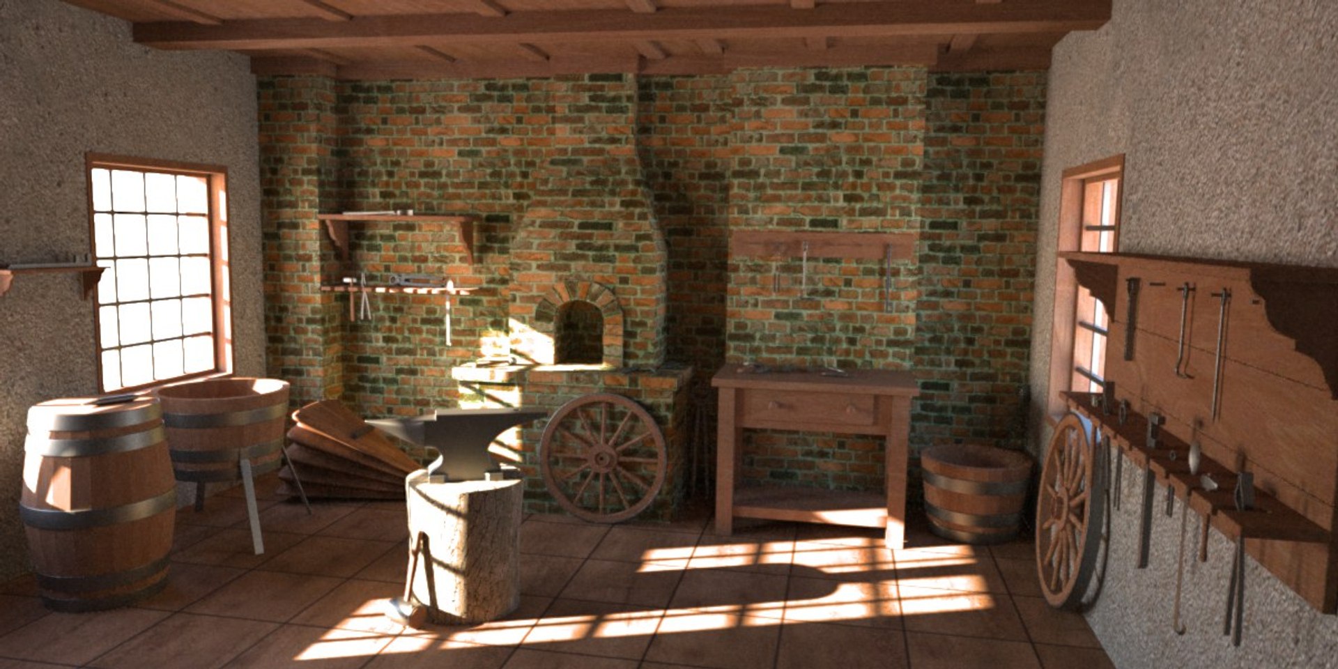 3d Old Smithy Model