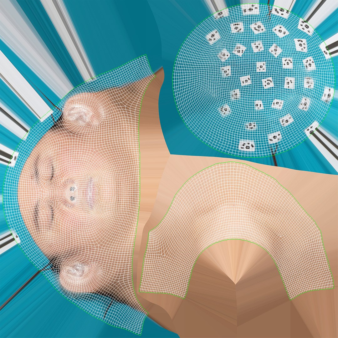 3D Mei Human Head Eyes Closed AU43 Clean Scan Model - TurboSquid 1740106