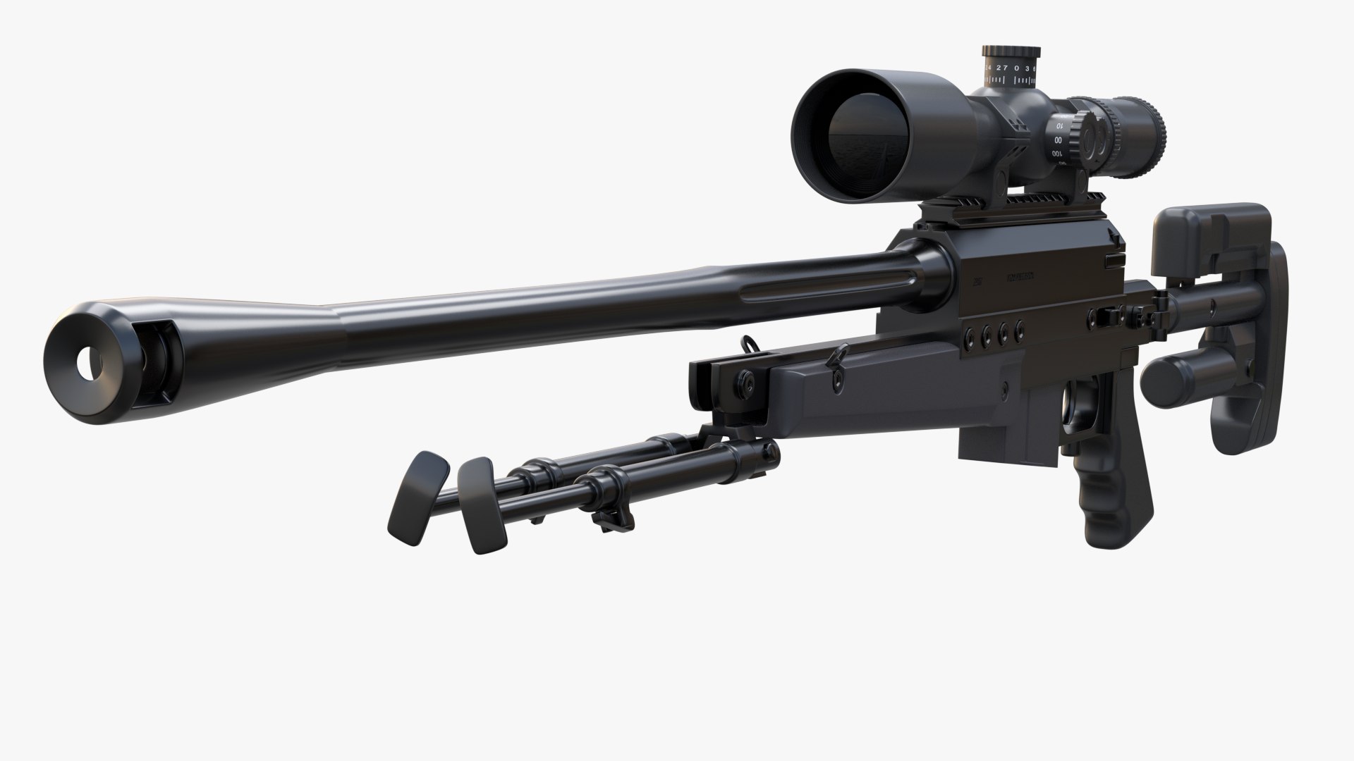 3D sniper rifle pgm ultima model - TurboSquid 1600146