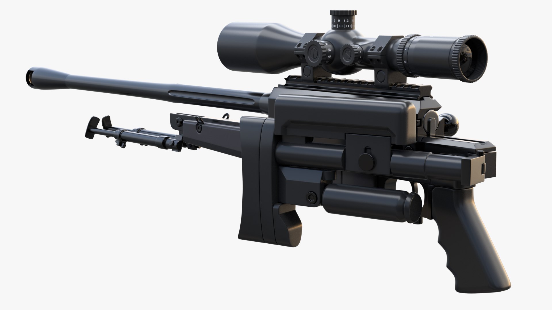 3D sniper rifle pgm ultima model - TurboSquid 1600146