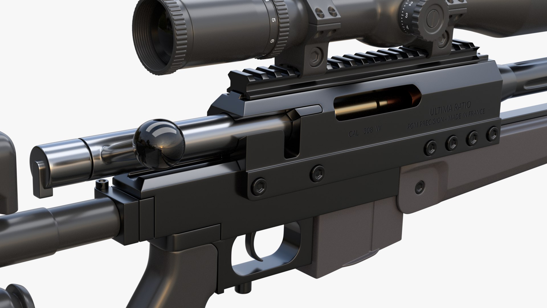 3D sniper rifle pgm ultima model - TurboSquid 1600146