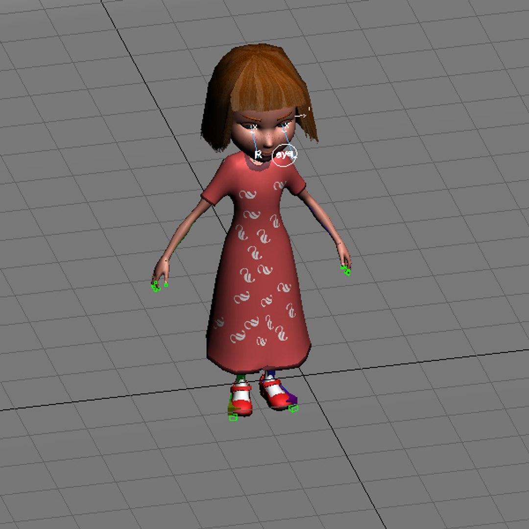 Girl Human Kid 3d Model