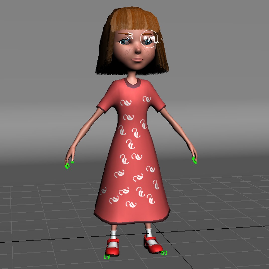 Girl Human Kid 3d Model
