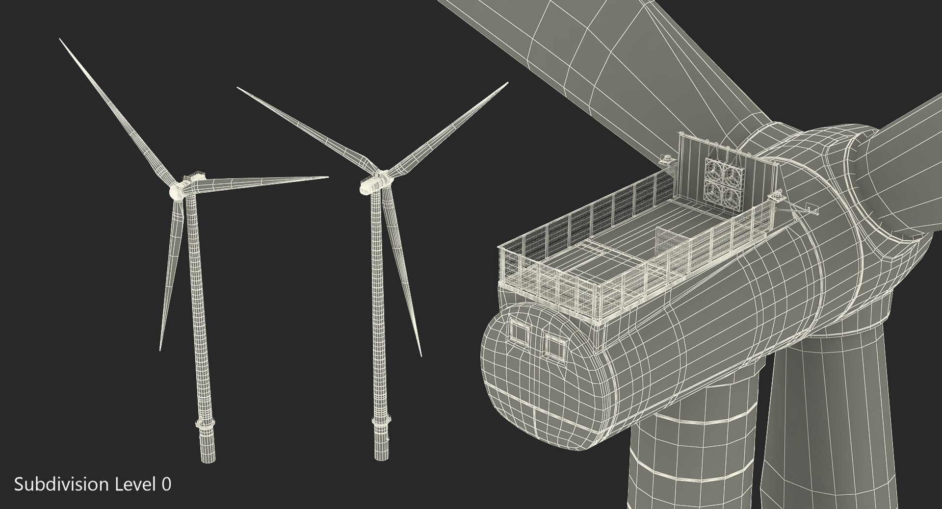 Offshore Wind Power Turbine 3D Model - TurboSquid 1227301
