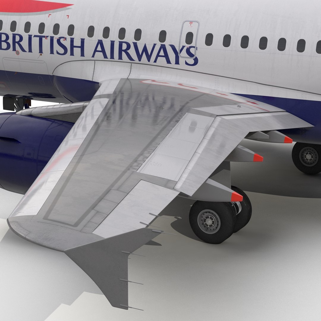 airbus a318 british airways 3d model