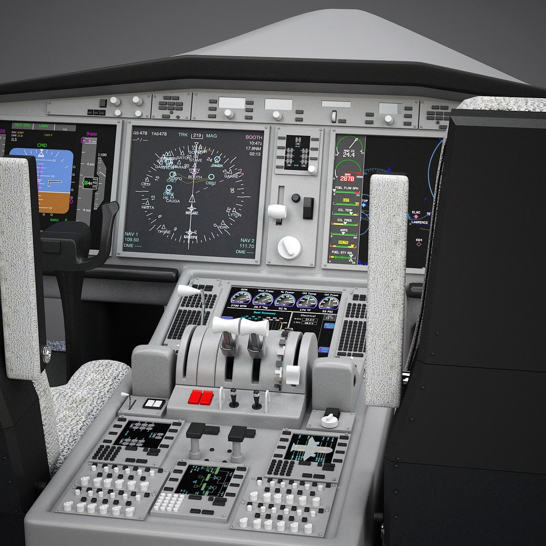 3d Model Of Aircraft Cockpit