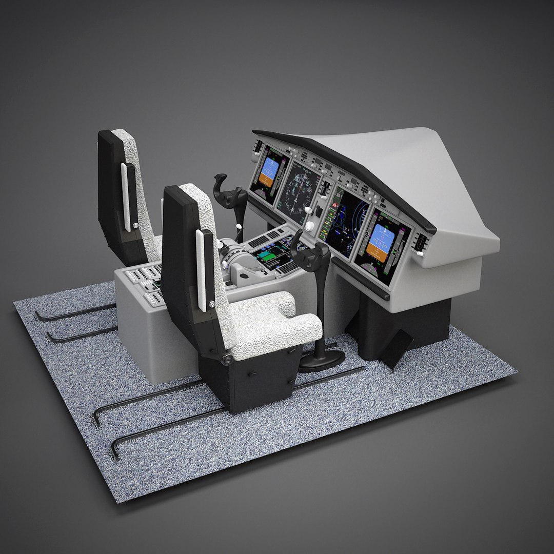 3d Model Of Aircraft Cockpit