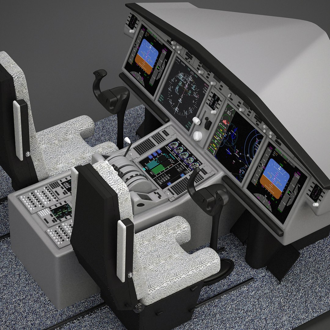 3d Model Of Aircraft Cockpit