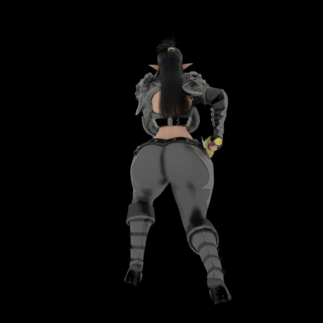 3D Model Curvy Elf Rogue - TurboSquid 2502283