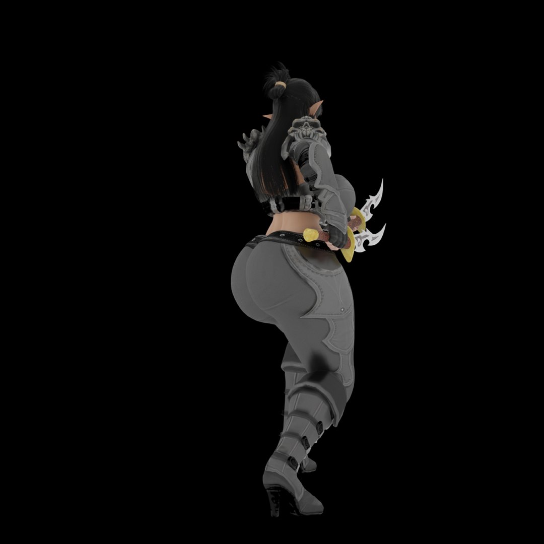 3D Model Curvy Elf Rogue - TurboSquid 2502283