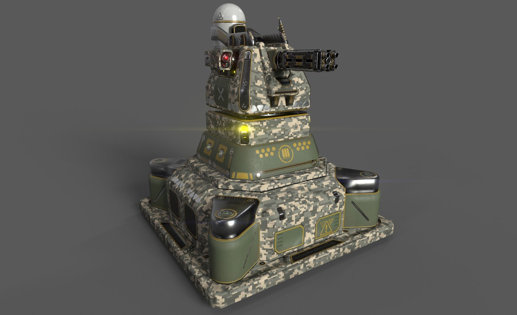 3D Small 20mm CIWS model - TurboSquid 1764930