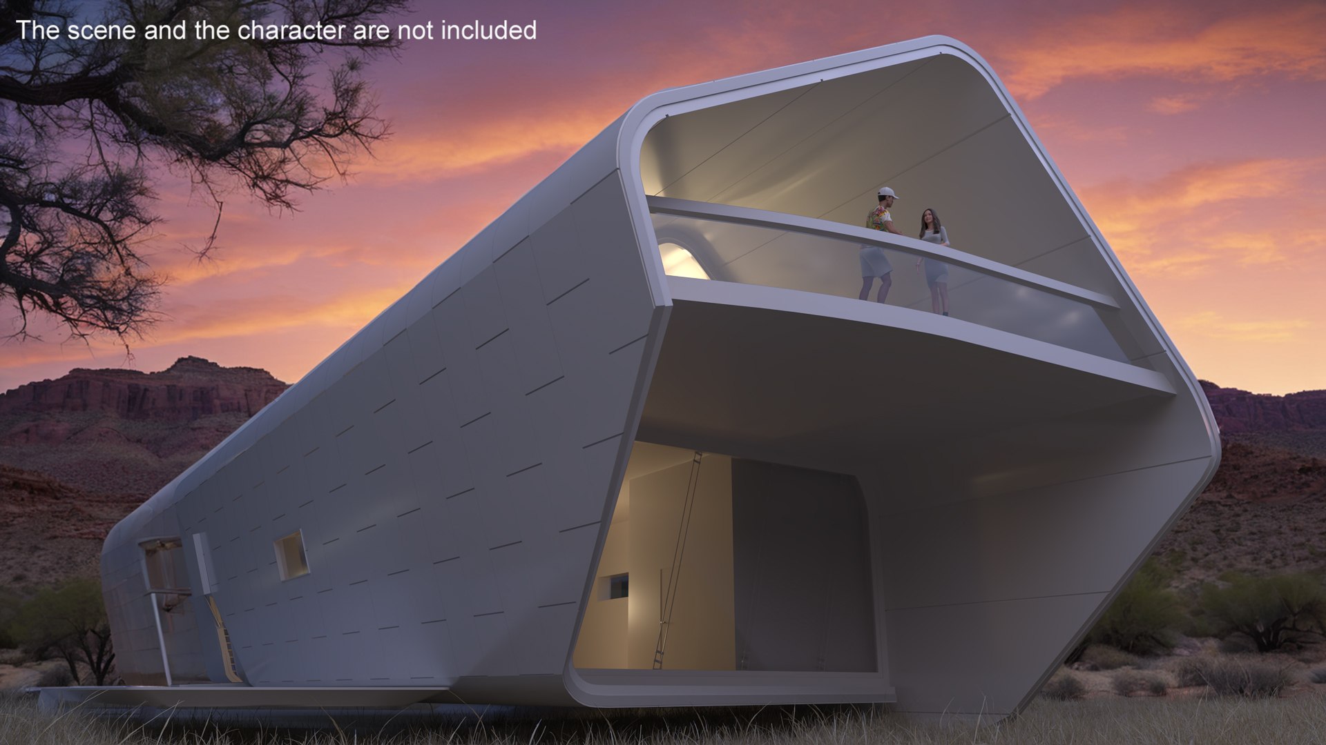 3D Futuristic House Happy Future Model - TurboSquid 2270291