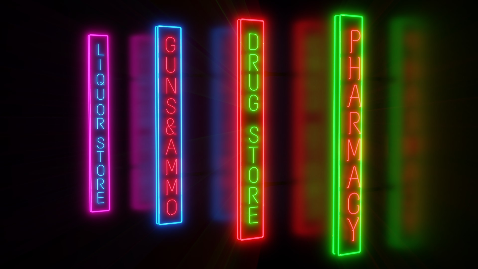 3D Glow - Neon Sign Asset Pack - TurboSquid 1804793