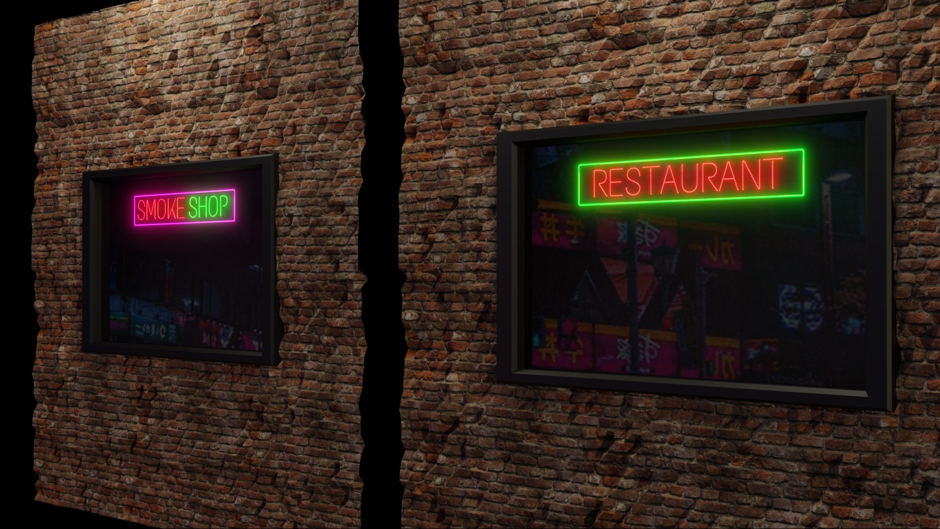 3D Glow - Neon Sign Asset Pack - TurboSquid 1804793