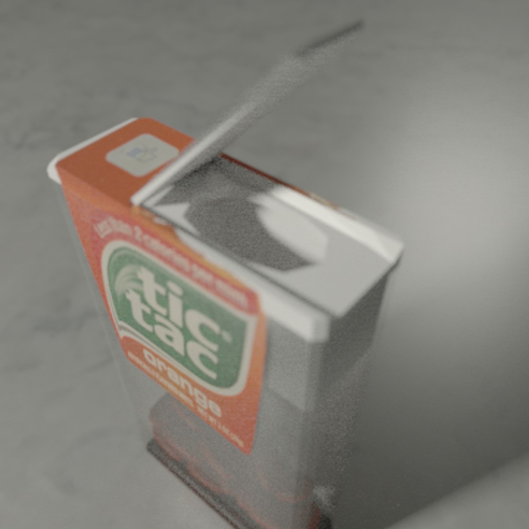 3d Model Of Orange Tic Tacs