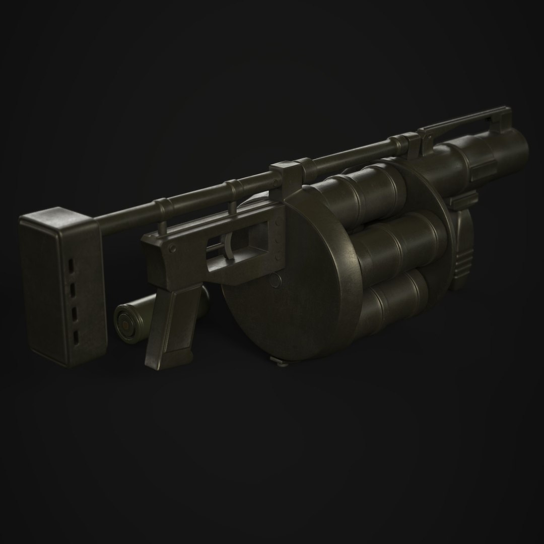 Ready Grenade Launcher Model - TurboSquid 1366907