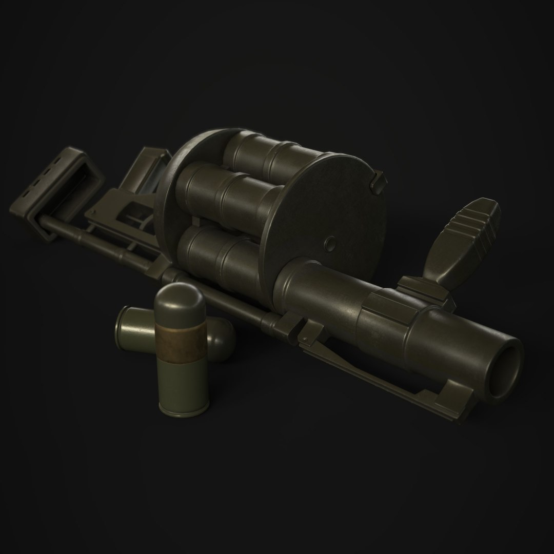 Ready Grenade Launcher Model - TurboSquid 1366907