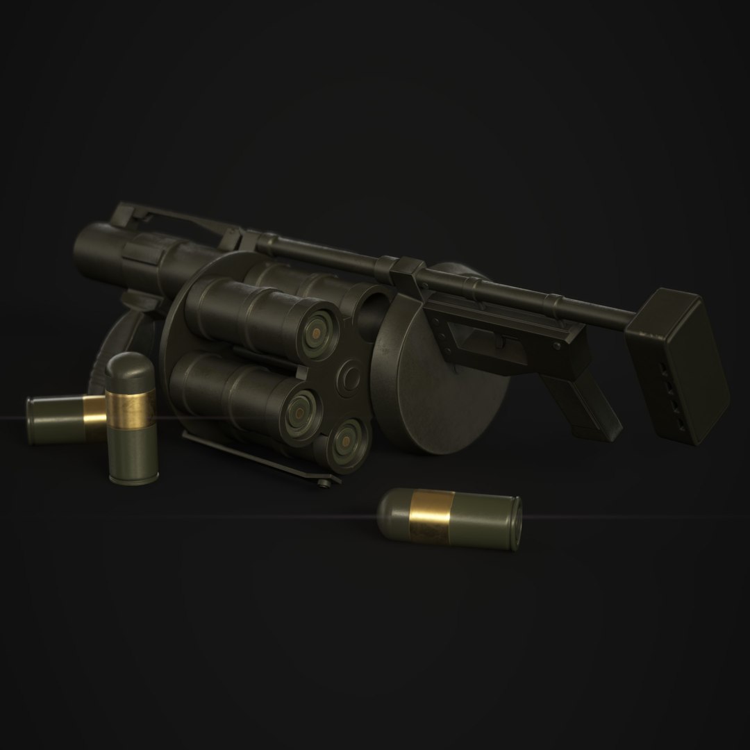 Ready Grenade Launcher Model - TurboSquid 1366907