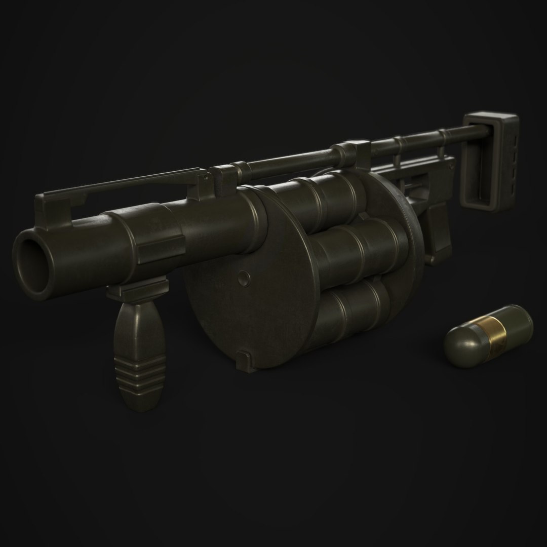 Ready Grenade Launcher Model - TurboSquid 1366907