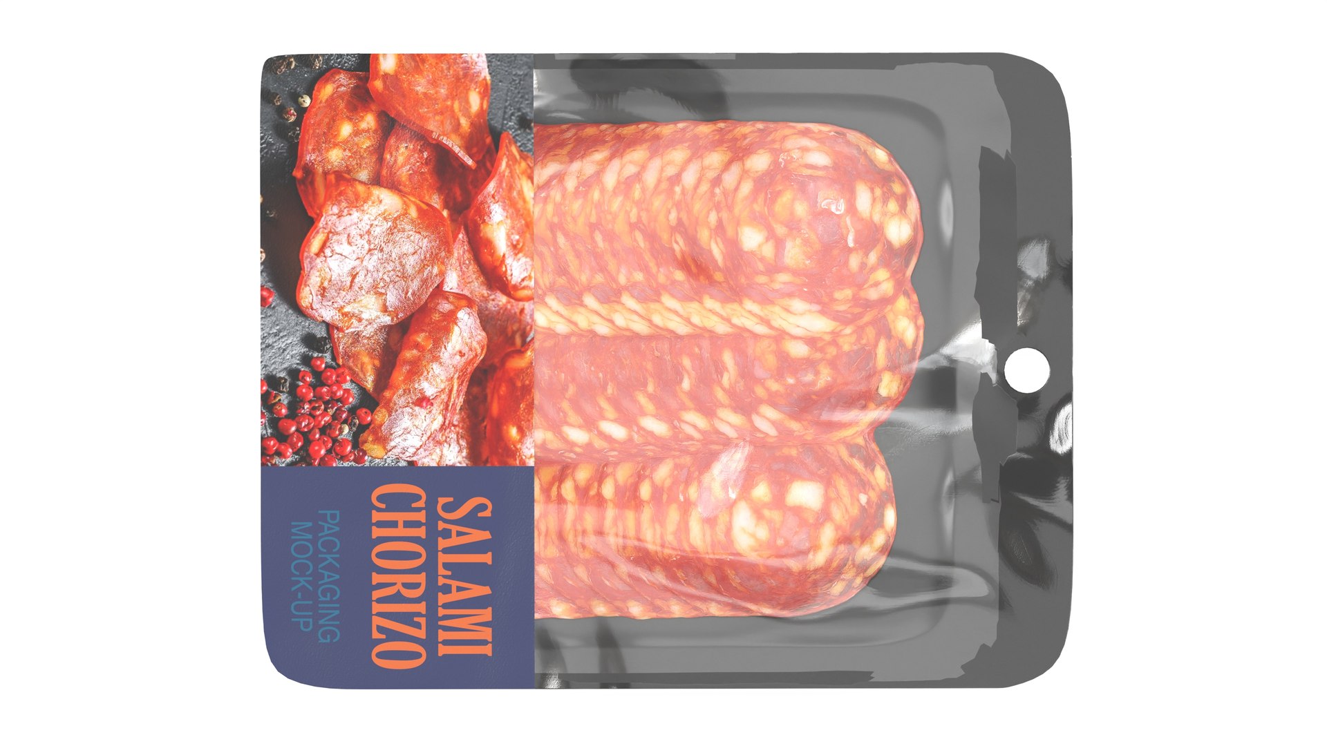 3D Salami Chorizo Slices With Packaging Model - TurboSquid 2414445