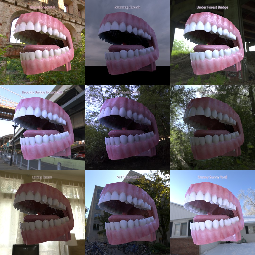 3d dental mouth realistic tongue model