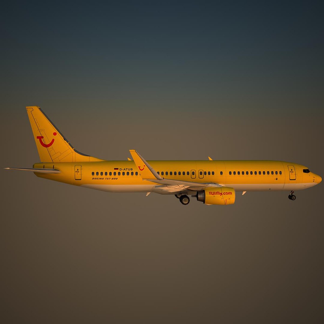boeing 737-800 tui 3d model